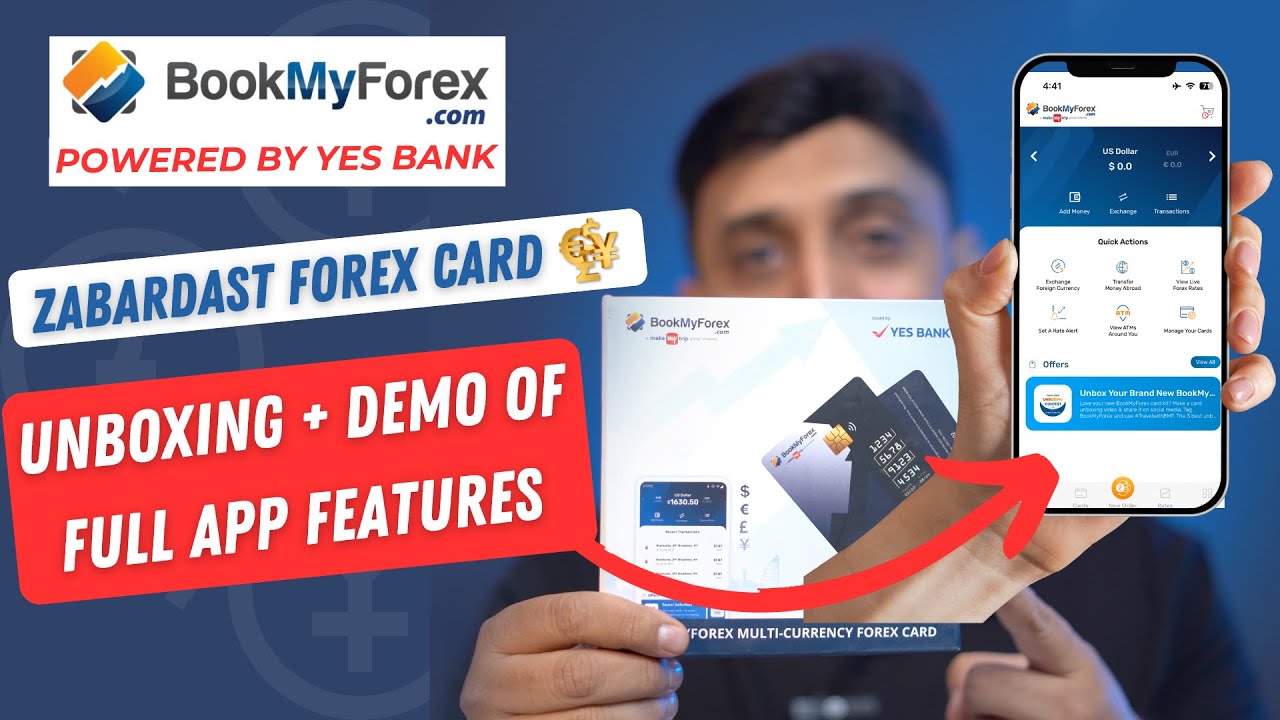 BookMyForex card Unboxing | LIVE App Demo | Best Forex Card 2024 - YouTube