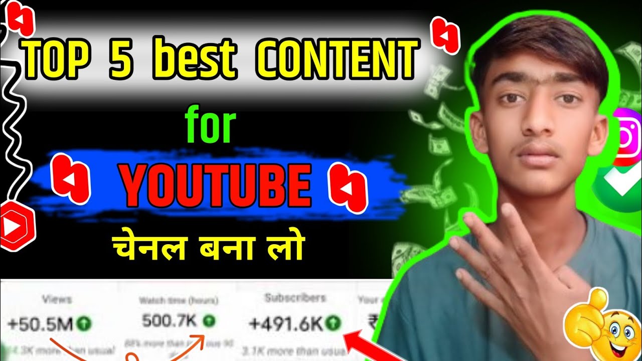 top 5 best content for YouTube|yt content|best content for biggener 🚀 ...