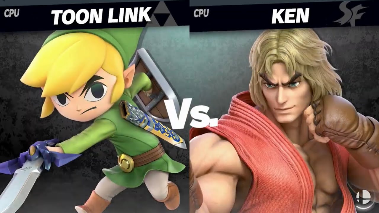 Super Smash Bros. Ultimate - Toon Link vs Ken - YouTube