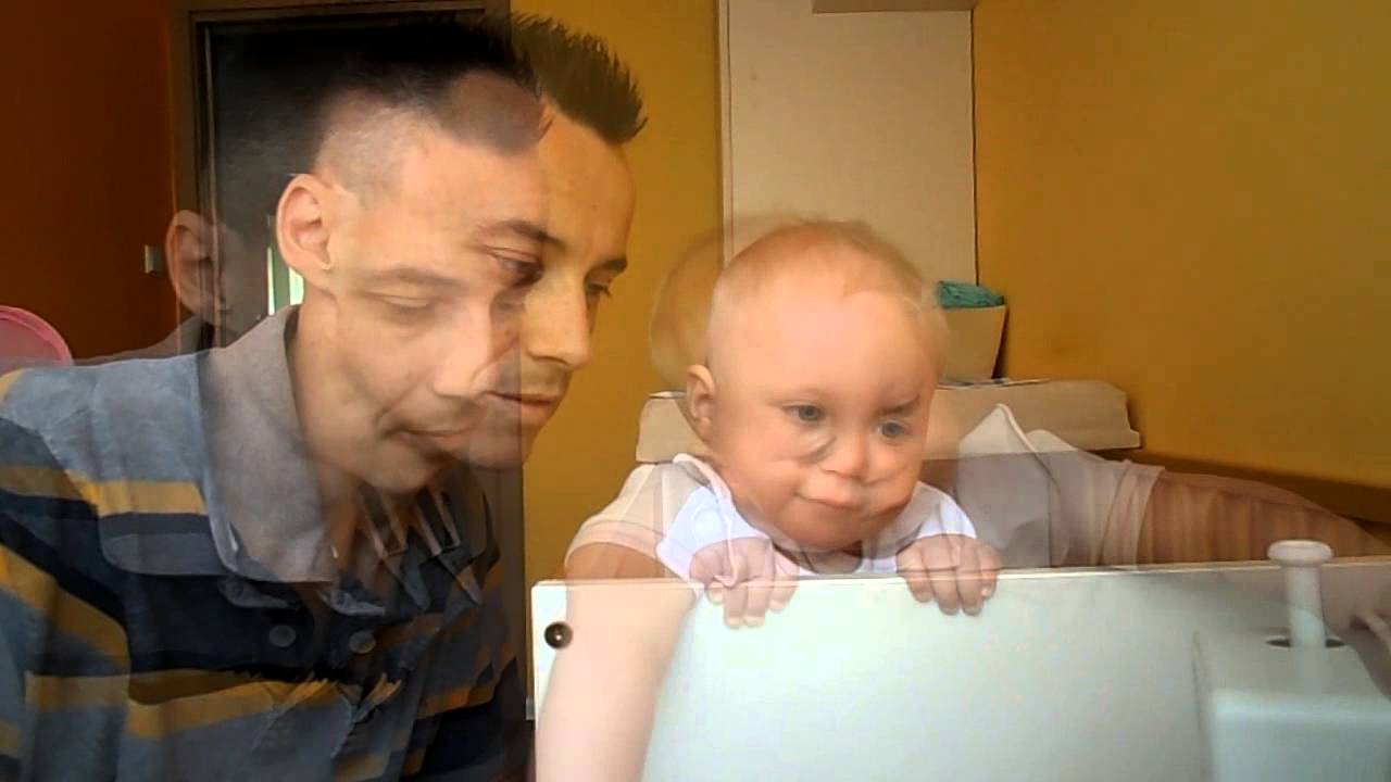 Baby Mercilessly Bites Daddy's Fingers - YouTube