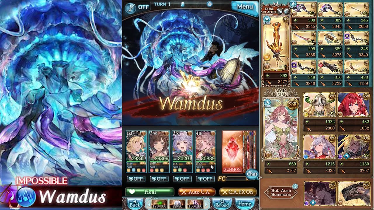 [Granblue Fantasy] Wamdus Solo Raid - YouTube