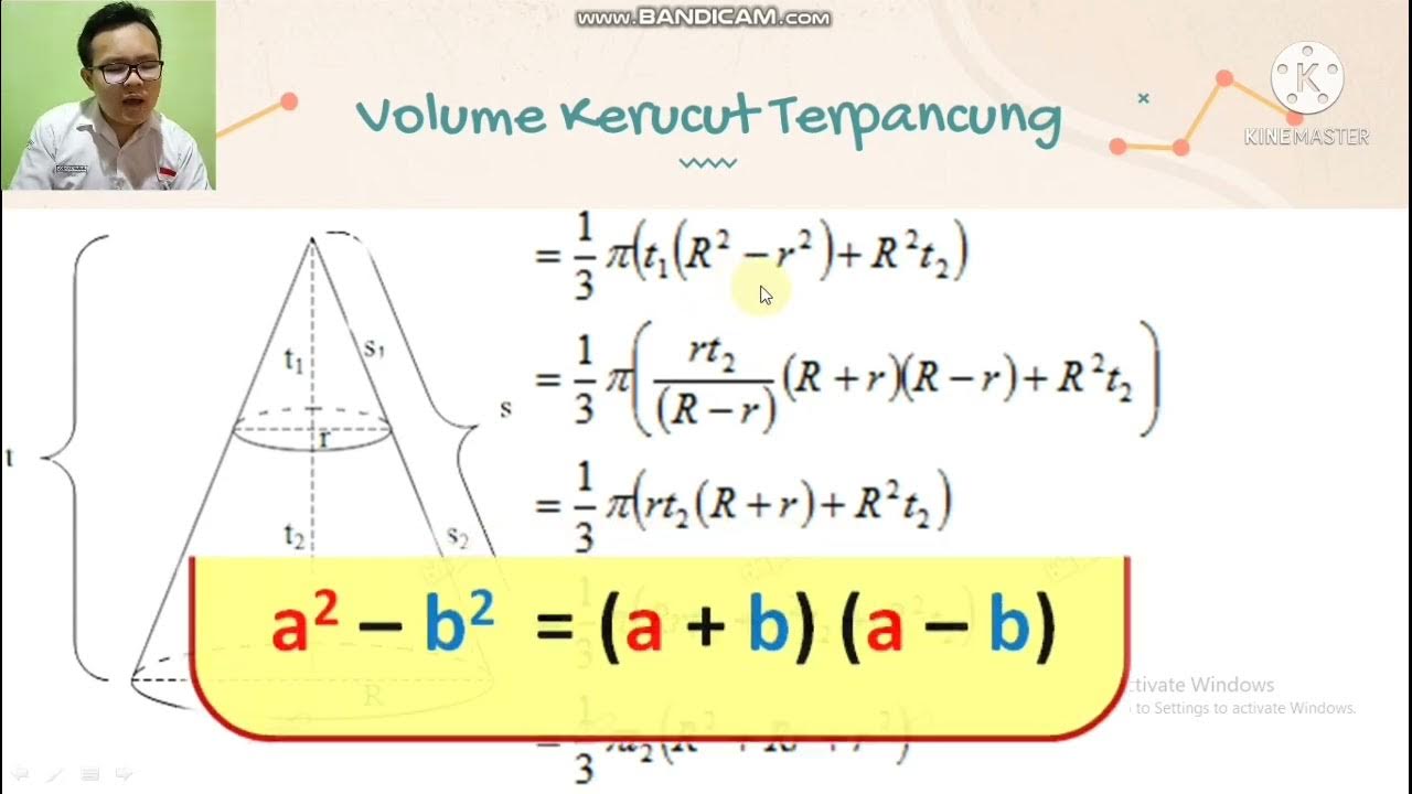 MENEMUKAN RUMUS VOLUME DAN LUAS PERMUKAAN KERUCUT TERPANCUNG - TUGAS ...