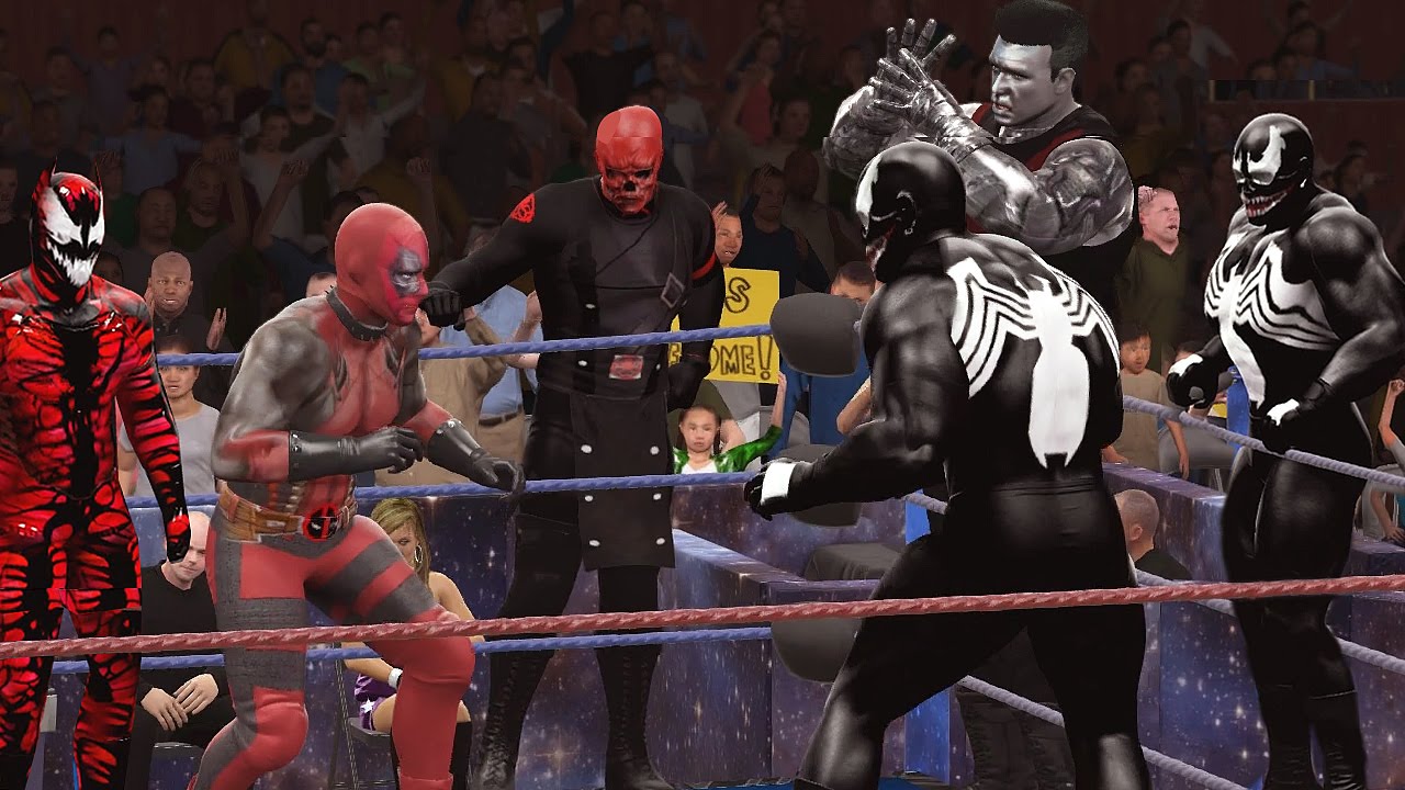 DEADPOOL vs VENOM, COLOSSUS, CARNAGE, RED HULK & RED SKULL - Epic ...