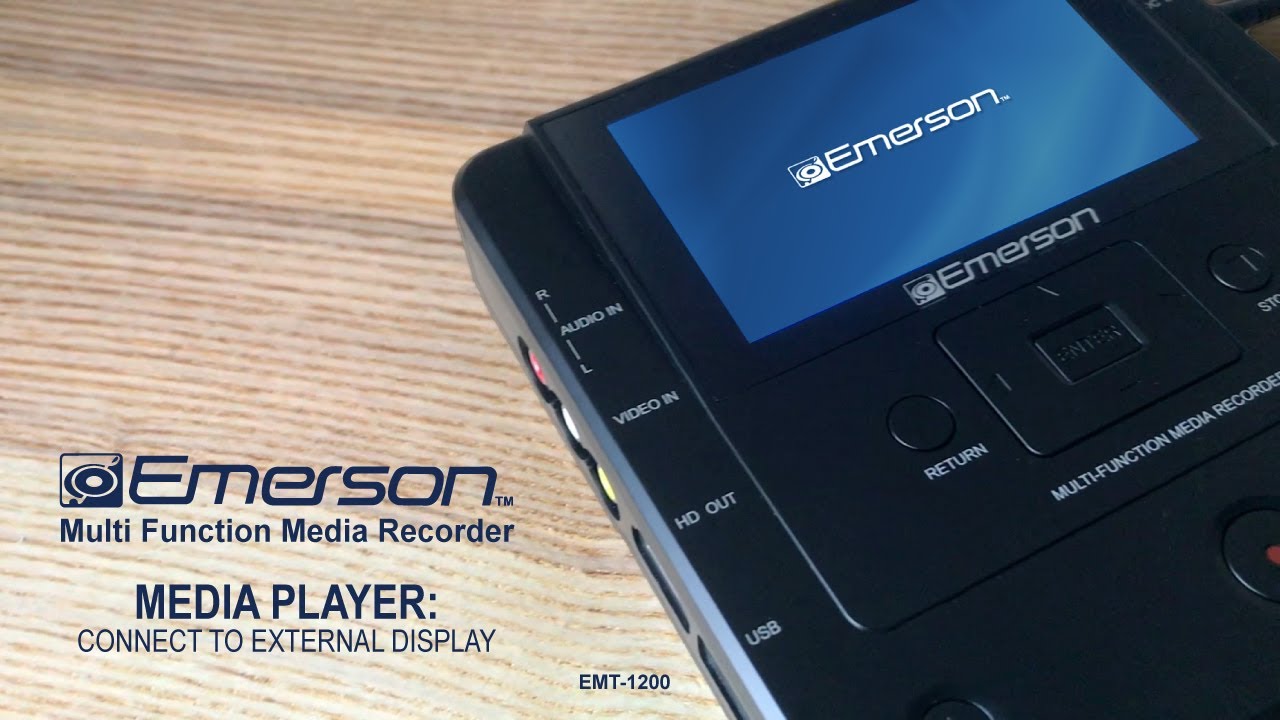 Emerson Multi Function Media Recorder - Media Player - YouTube