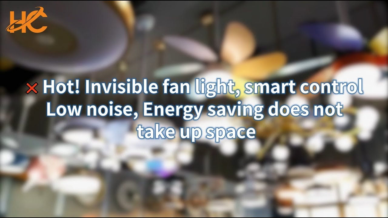 Hot! Invisible fan light, smart control Low noise, Energy saving does ...