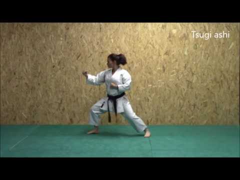 Karaté : déplacements (unsoku) - SF Karate Training - YouTube