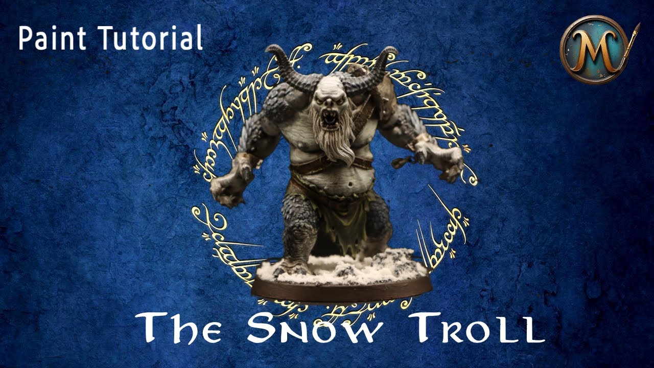 How to paint The Snow Troll | Lord of the Rings MESBG Painting Tutorial ...