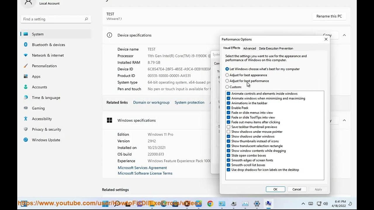 Speed up Windows 11 w/ Advanced System Settings - YouTube