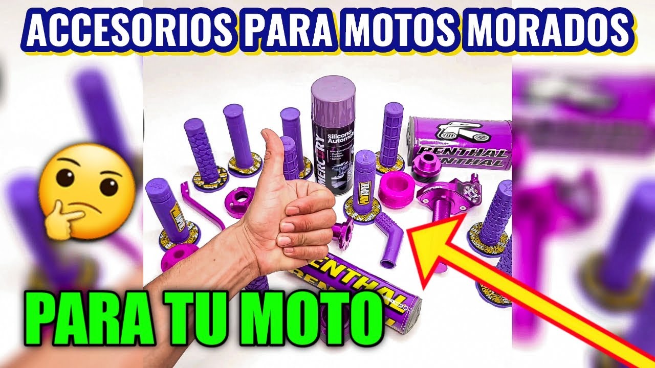 Accesorios para Motos en Color MORADO 🍇 | Passion2Wheels - YouTube