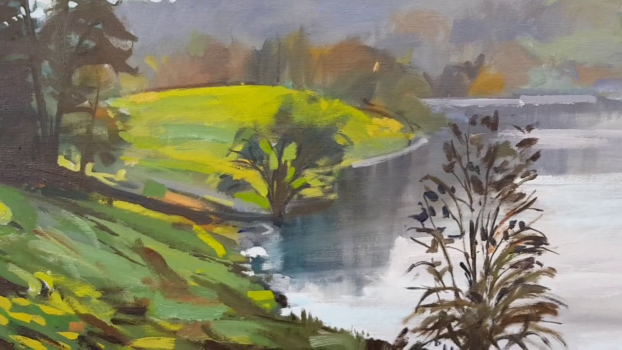 Loughrigg Tarn Painting - YouTube