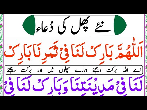 Dua For Eating New Fruit || Dua when Eating New Fruit || Naya Phal ...