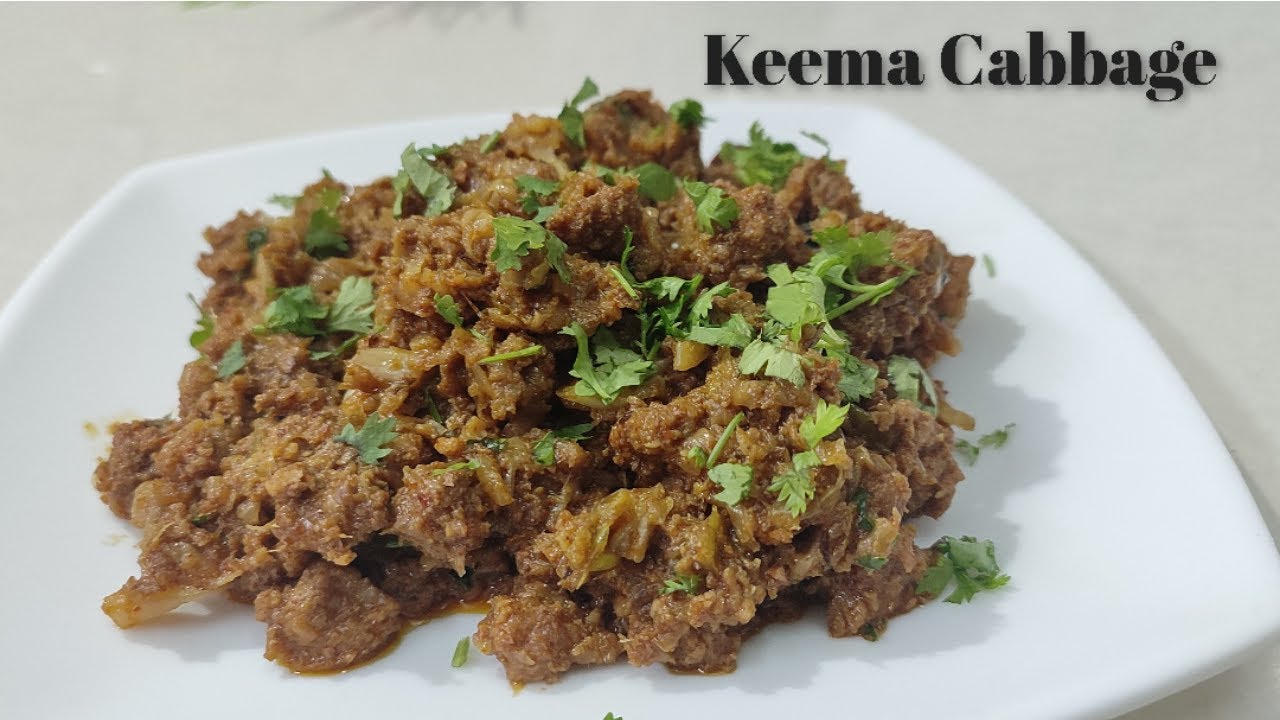 Keema Cabbage Recipe || Keema Cabbage Fry Recipe || RR Tasty kitchen ...