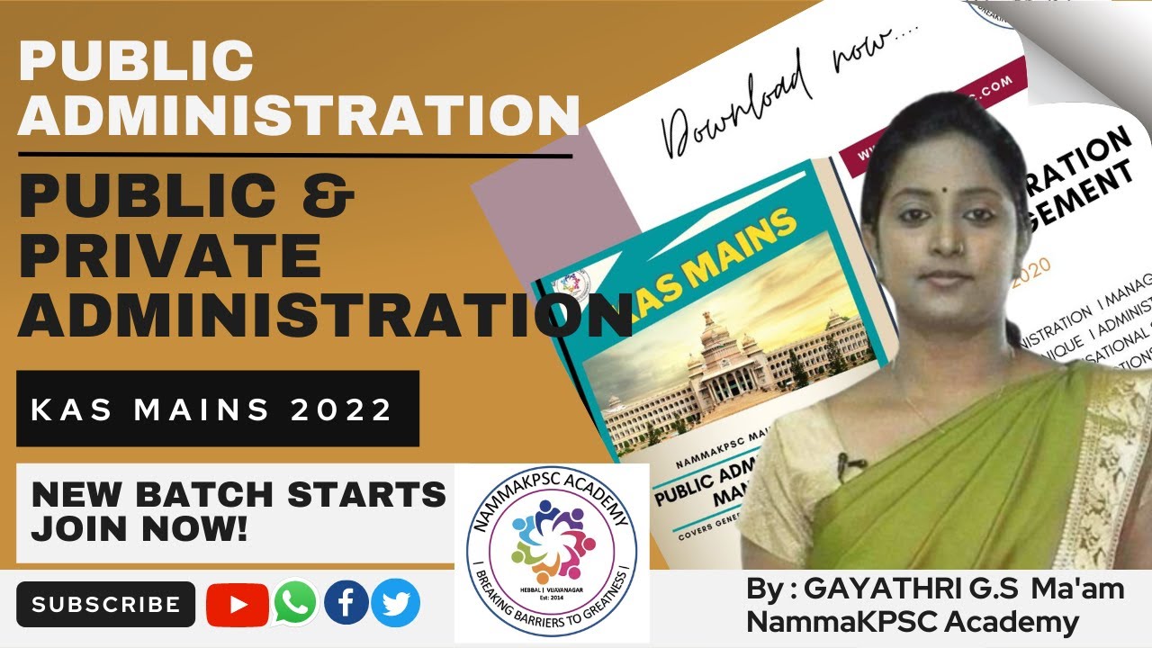 What is Public & Private Administration? & Differences | By Gayathri G ...