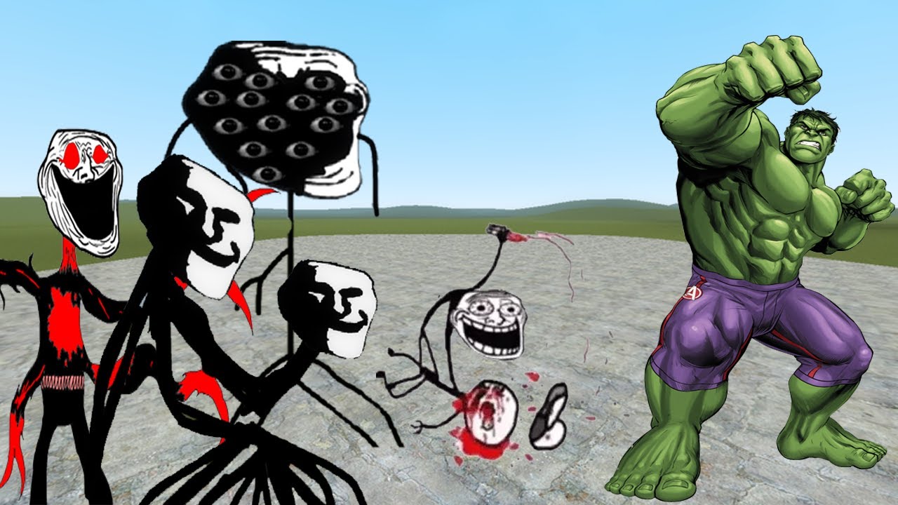 Super Trollge Friends Till The End vs The Hulk - Garry's Mod Sandbox ...