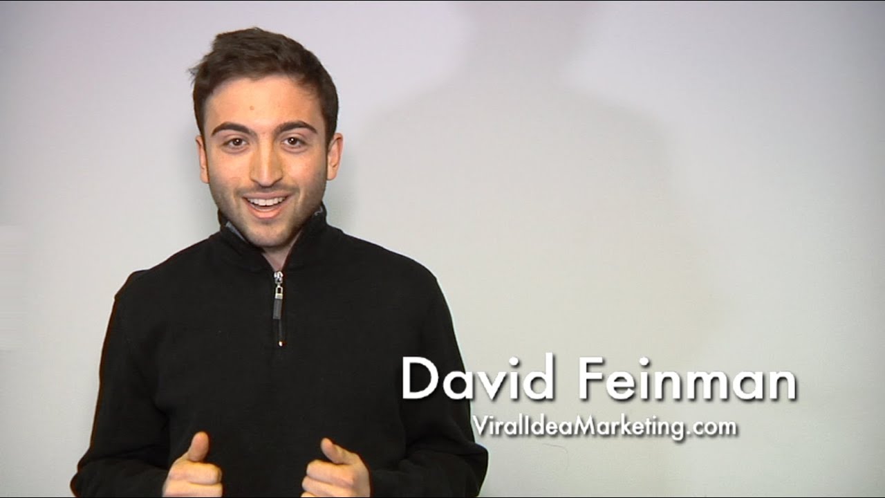 David Feinman from Viral Idea Marketing - YouTube
