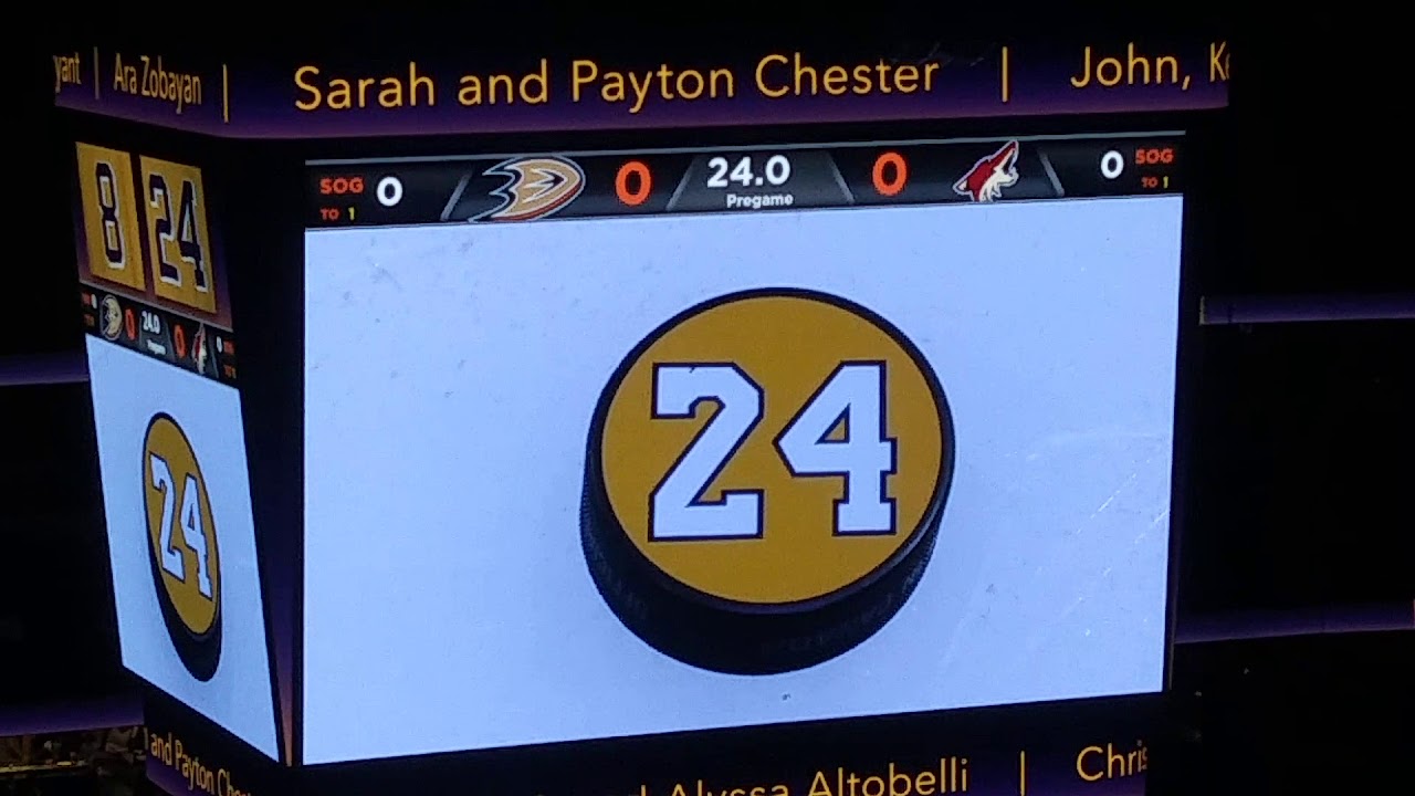 Coyotes vs Ducks (Angels Night) + Tribute to Gianna and Kobe Bryant and ...