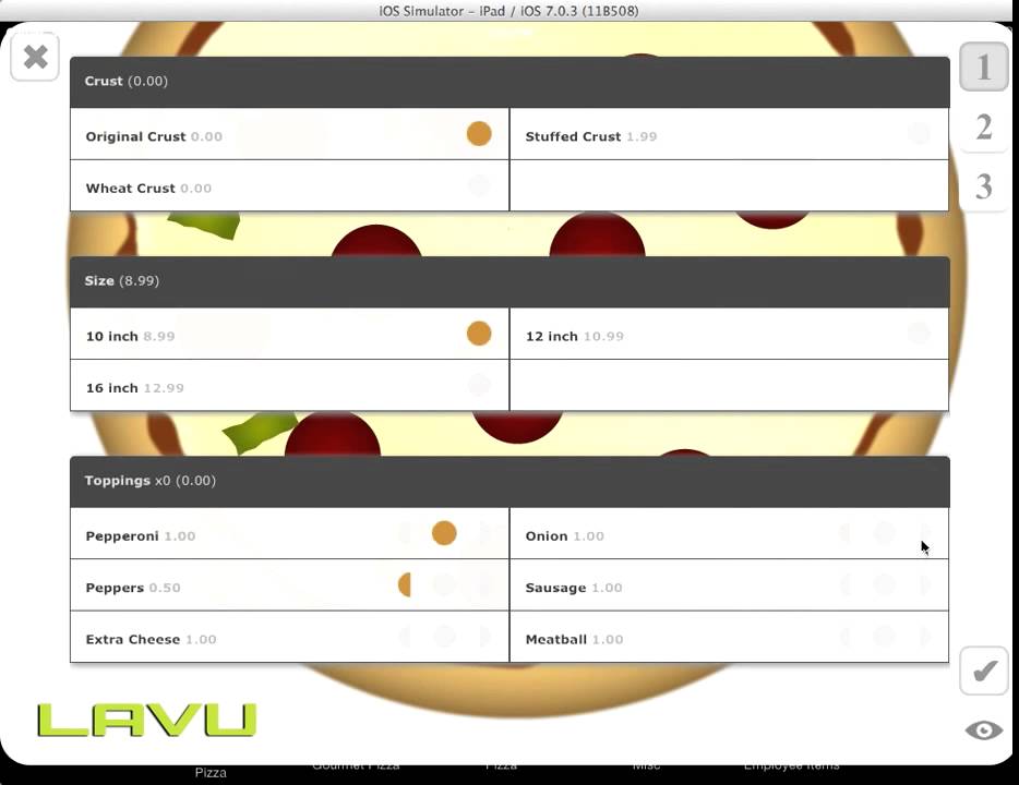 iPad POS Pizza Creator - YouTube