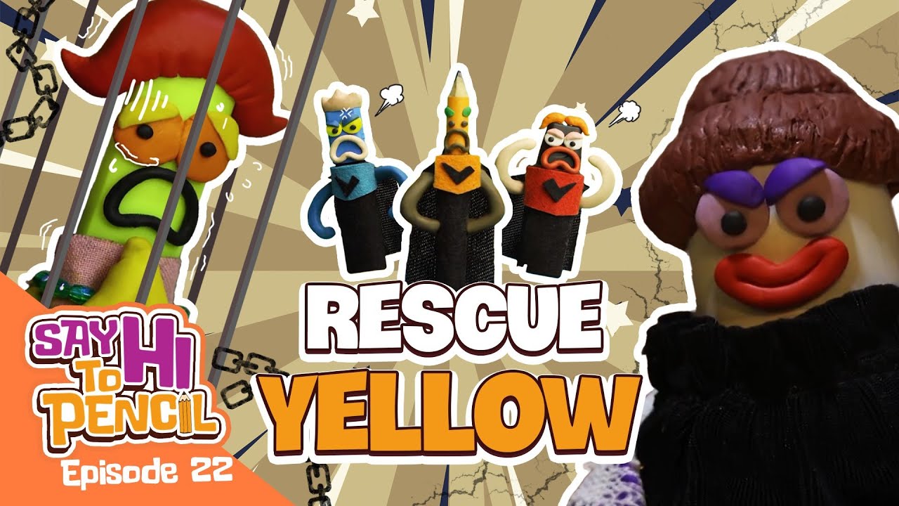 RESCUE YELLOW!!! | Say Hi To Pencil | Hi Pencil Studio - YouTube