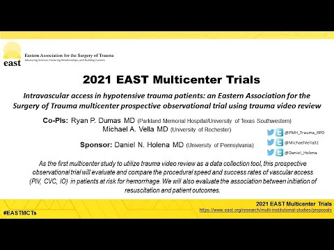 Intravascular access in hypotensive trauma patients: an EAST MCT using ...