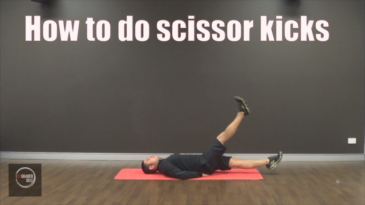 How to burn fat with scissor kicks - YouTube