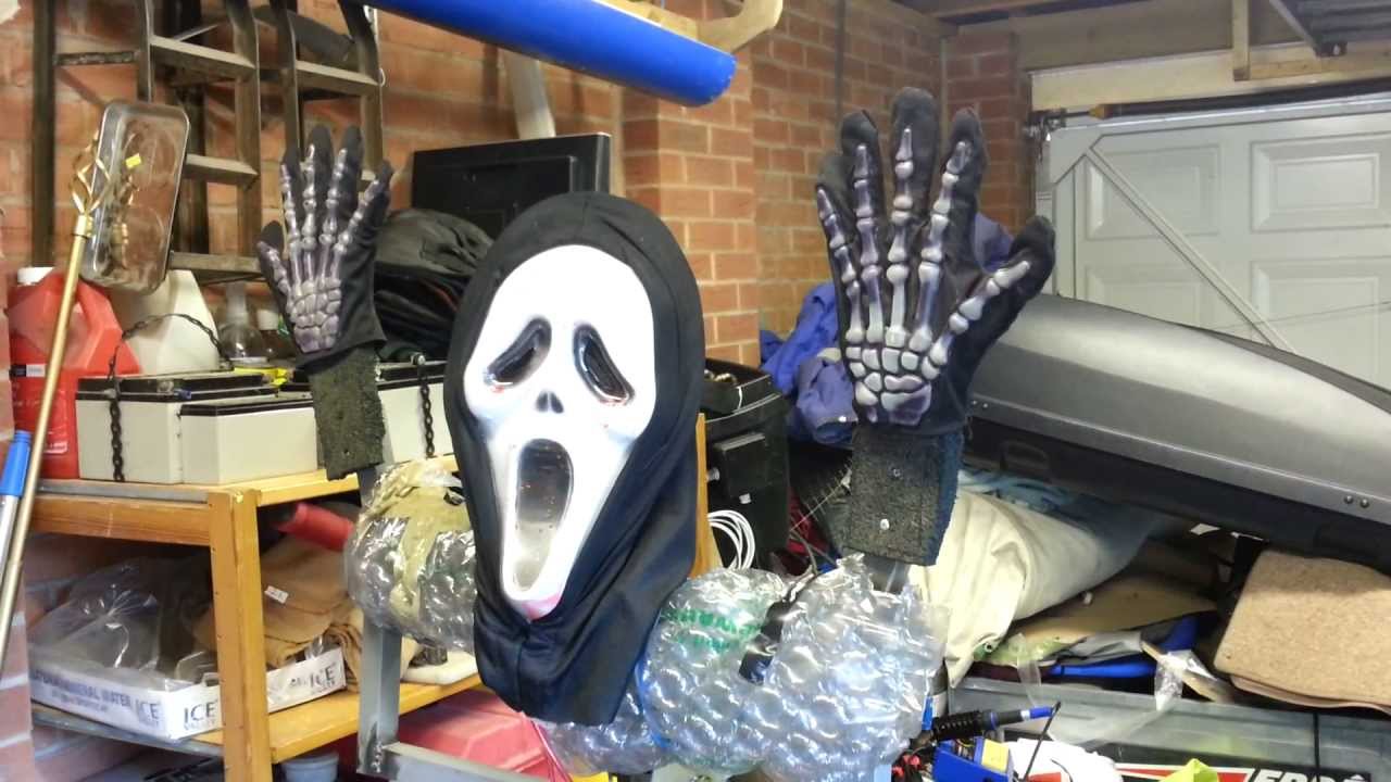 DIY Halloween prop 2013 Scream ghost window banger - YouTube