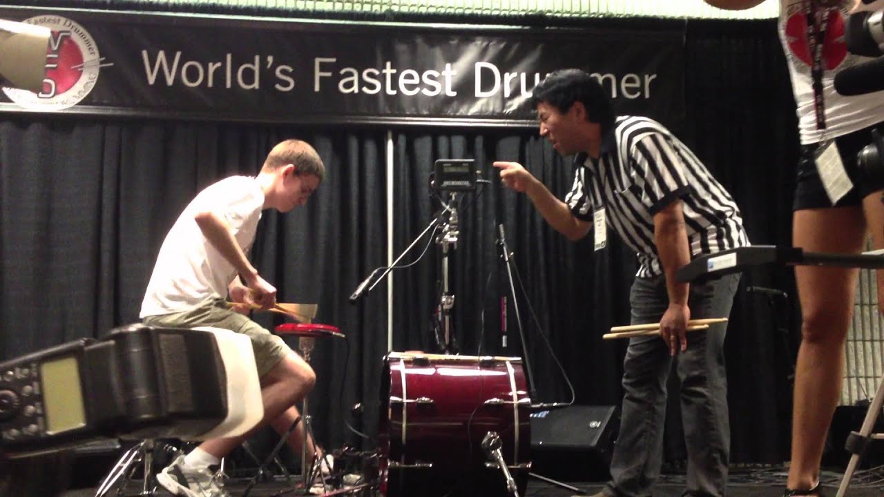 Daniel Rice - World's Fastest Drummer 2012 - YouTube