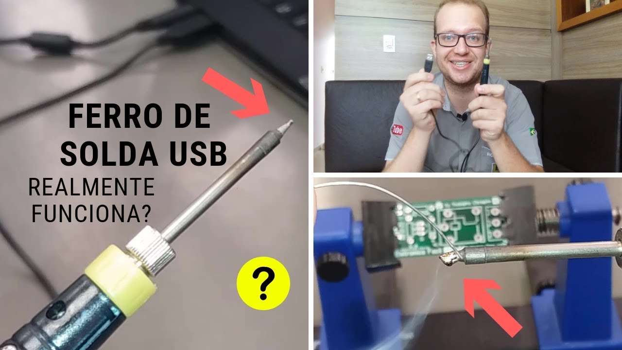 Ferro de Solda USB - Como usar FERRO De Soldar Portátil? Vale a pena ...