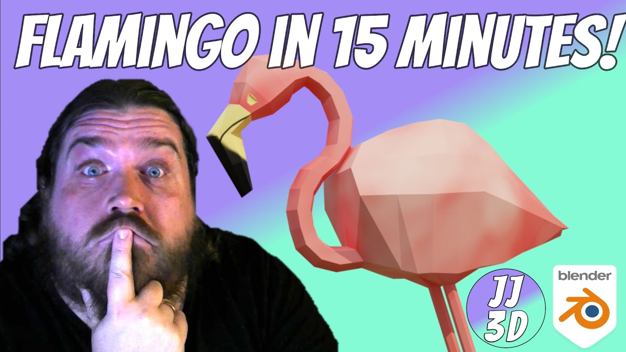 Speed modeling a Flamingo in 15 minutes in Blender - YouTube