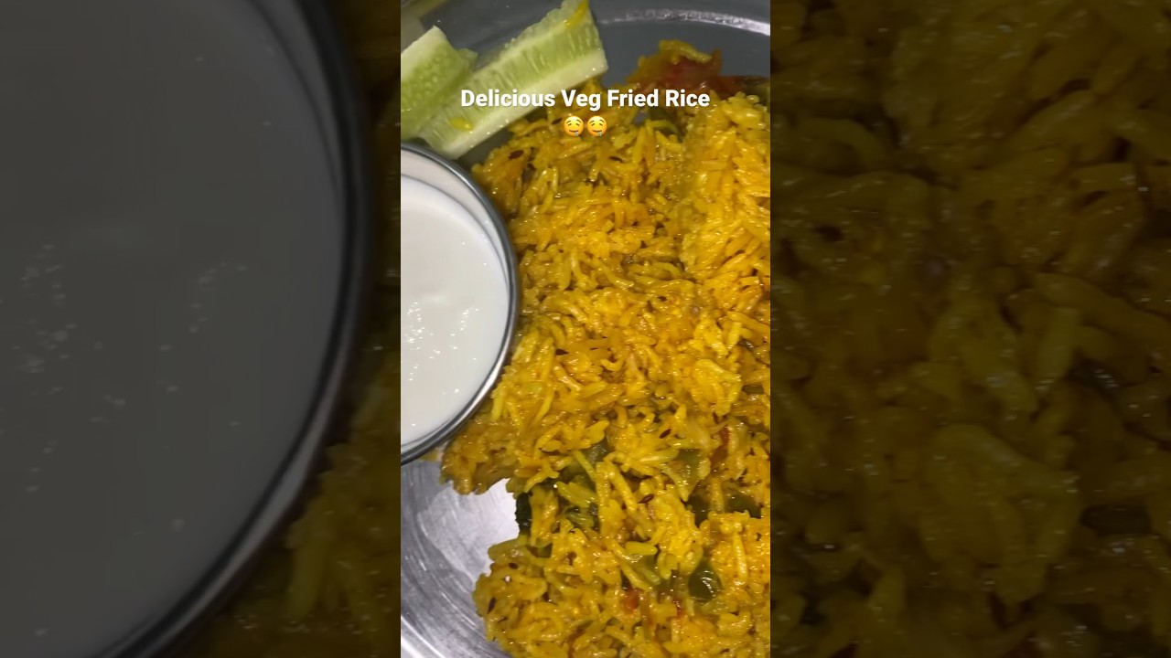 Delicious Veg Fried Rice with Curd🤤 ️ | ekorbihari | #shorts # ...