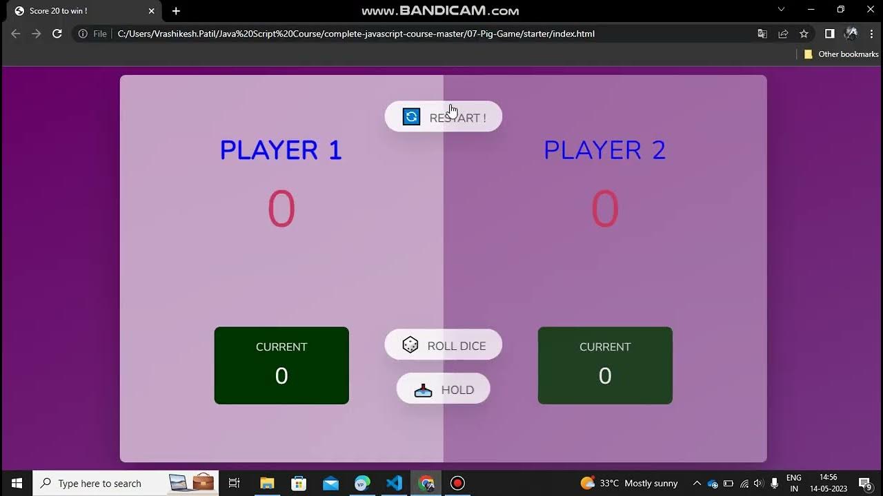 Score 20 To Win Javascript Based 2 Player Game Implementation With score-20-to-win-javascript-based-2-player-game-implementation-with