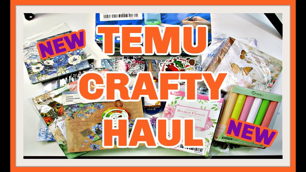 TEMU CRAFT SUPPLIES HAUL NEW COME SEE!!!!! - YouTube