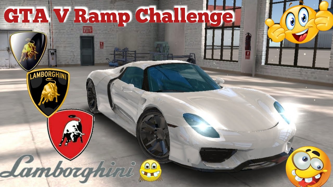 MJR RACING||GTA V||RAMP CHALLENGE||LAMBORGHINI||GAMEPLAY VIDEO||V12 ...