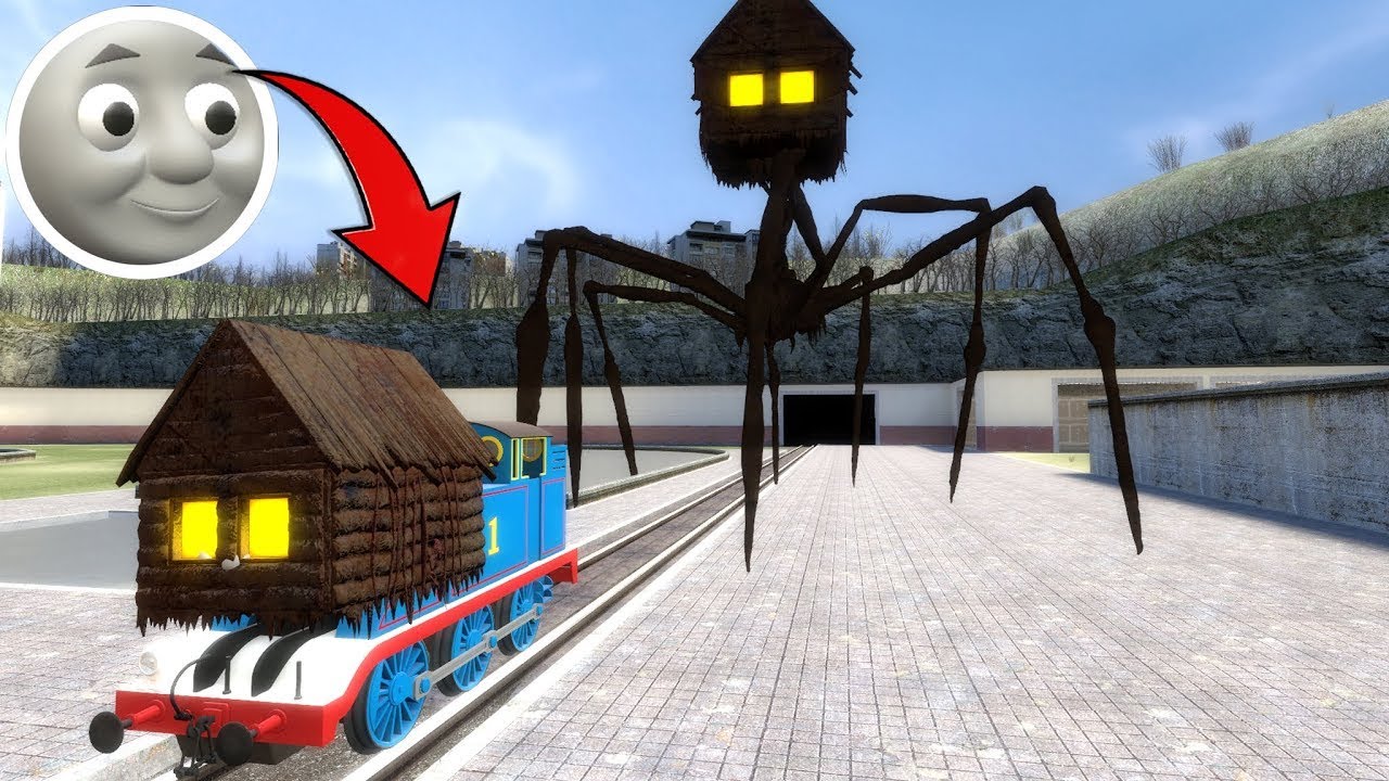 Building a Thomas Train turned into House Head Train Chased By House Head Trevor Henderson in ...