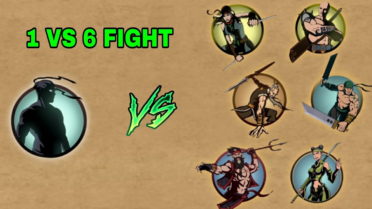 SHADOW FIGHT 2 BOSS 1 VS 6 FIGHT SHADOW 💪💪💪 - YouTube