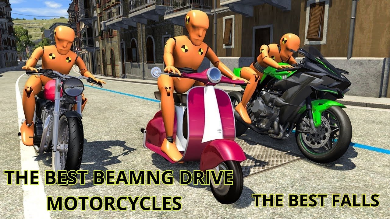 BEAMNG DRIVE / TESTING MOTORCYCLE / MOTORCYCLE BREAKED / PART 6 - YouTube