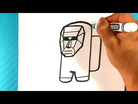 EASY How to Draw AMONG US SQUID GAME - Frontman - YouTube