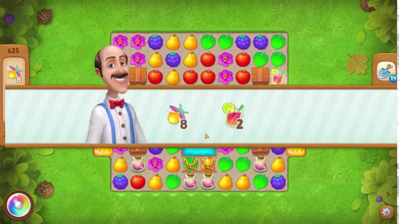 Gardenscapes level 625 - YouTube