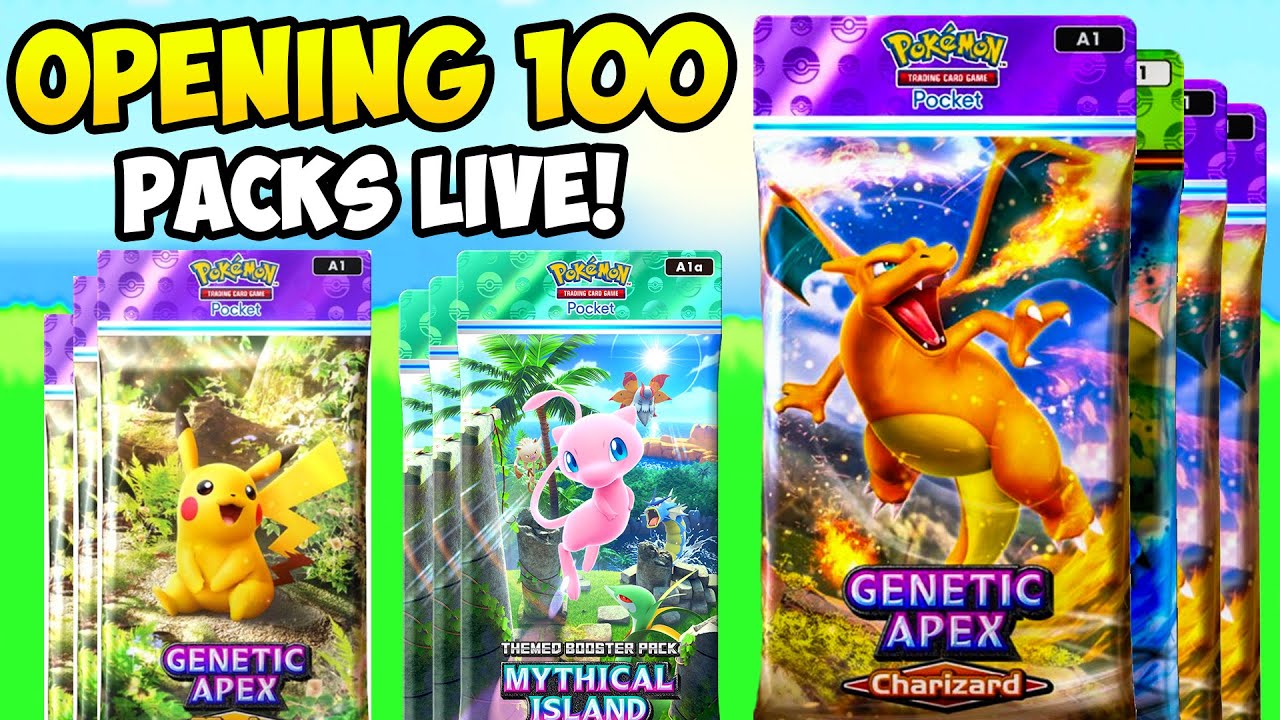 TESTING THE LUCKY PACK THEORY + LIVE BATTLES IN POKEMON POCKET! - YouTube