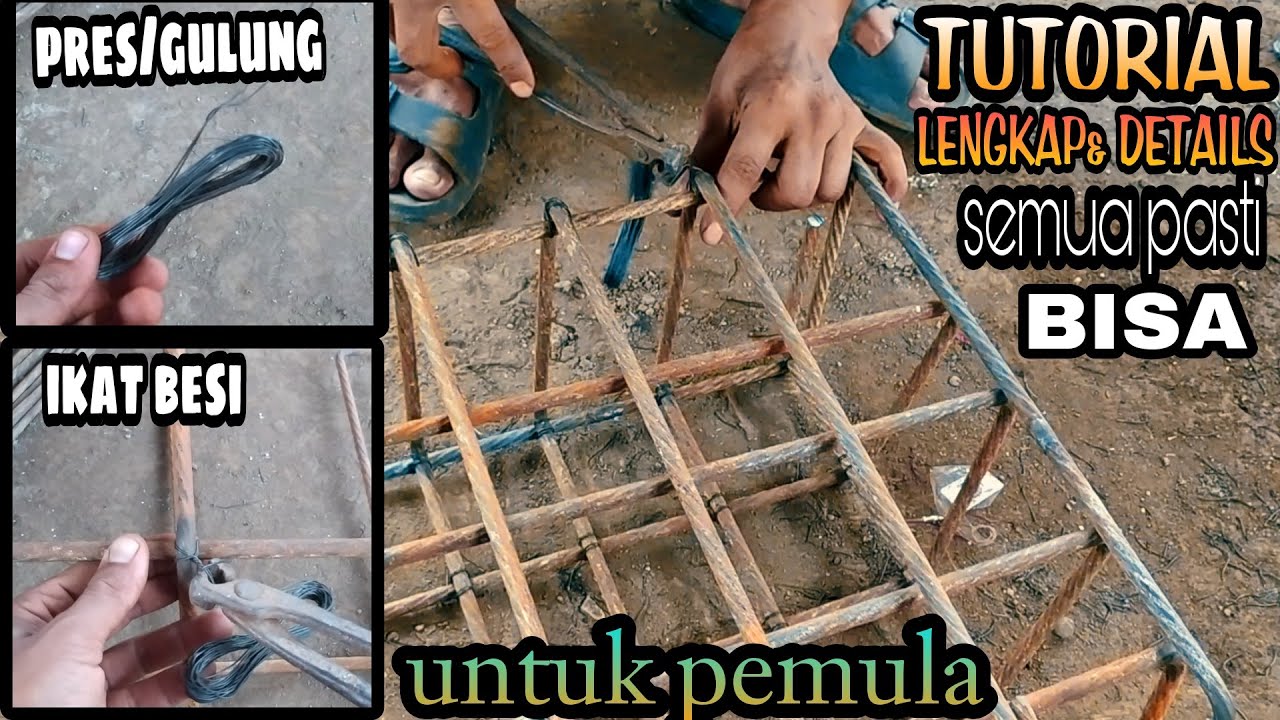 tips dan trick mengikat besi dengan benar kuat - YouTube