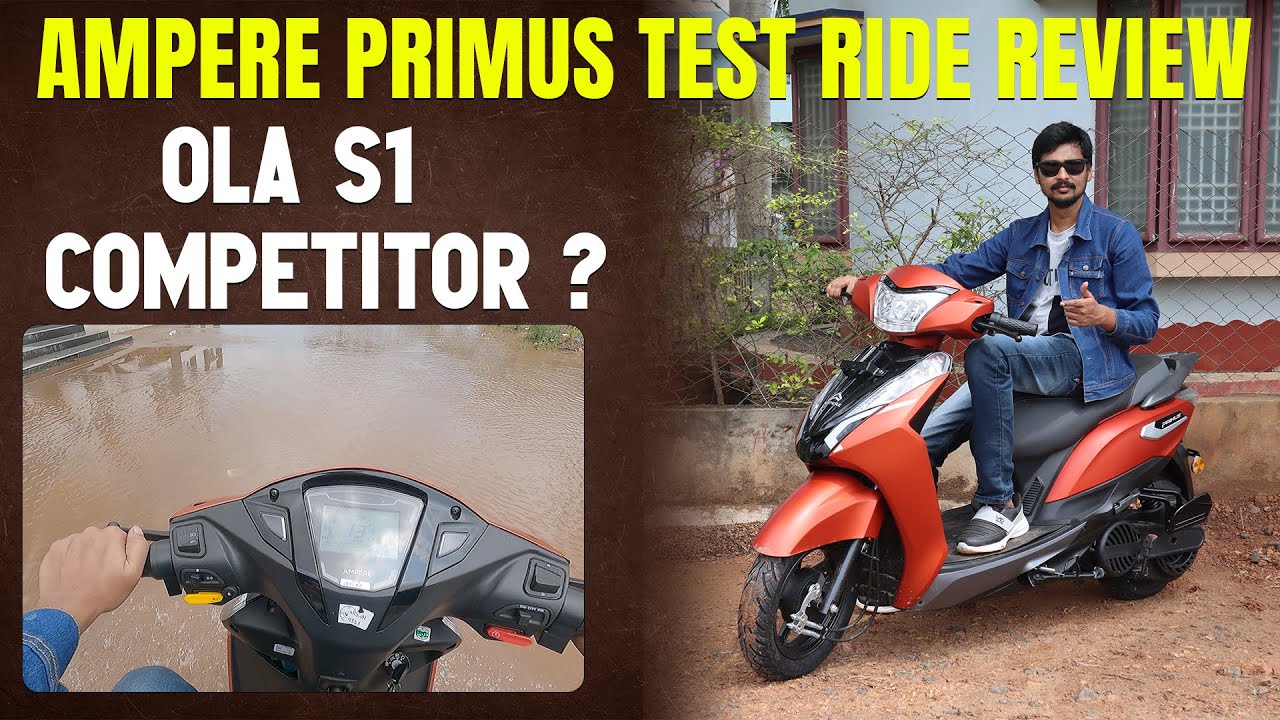 Ampere Primus Electric Scooter Ride Review ! EV Bro Reviews - YouTube