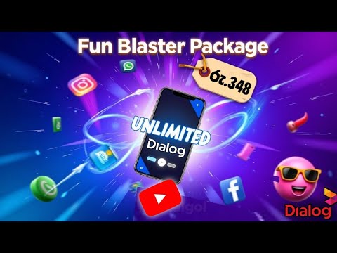 Dialog රුපියල්.348 කට තියන fun blaster පැකේජ් එක | FUN BLASTER PACKAGE ...