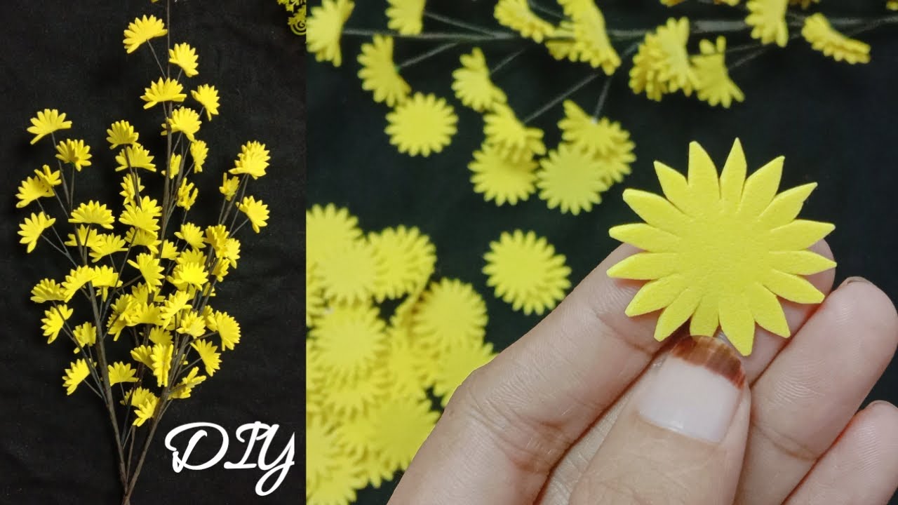 A Simple Way to Make Flowers from Eva Foam | Cara yang sangat Mudah ...
