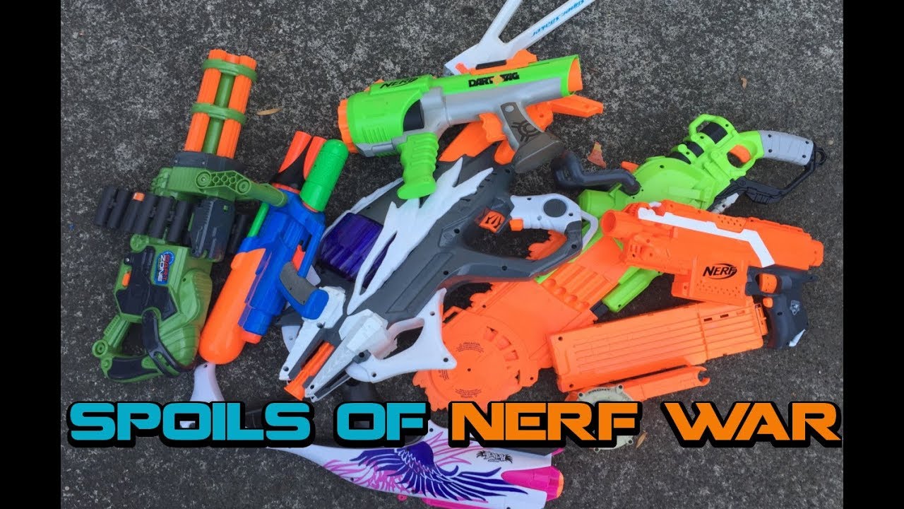 SPOILS OF NERF WAR || What I came back with from PANWAR 2 | Walcom S7 ...