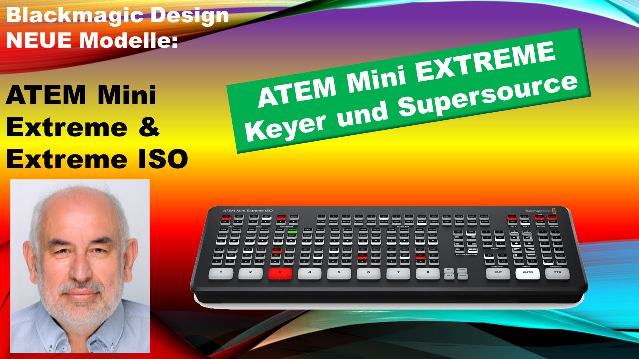 BMD ATEM Mini Extreme: Keyer & Supersource - YouTube