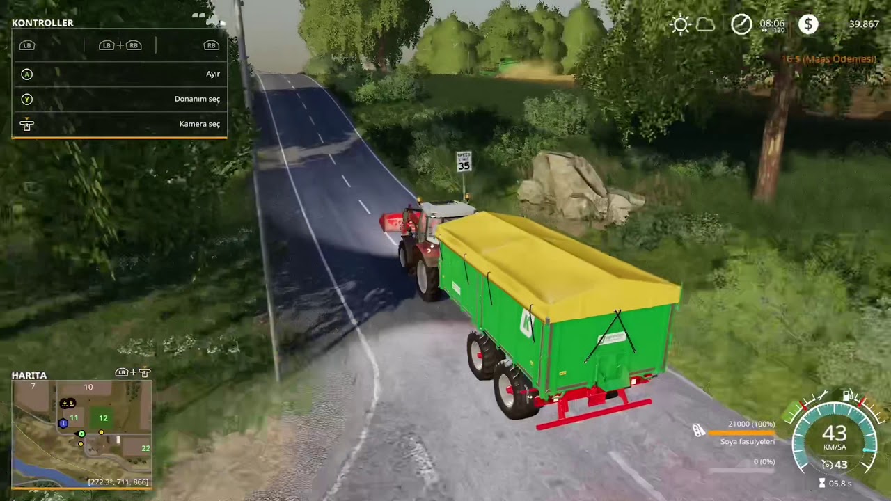 Xbox one x farming simulator 2019 bölüm 1 - YouTube