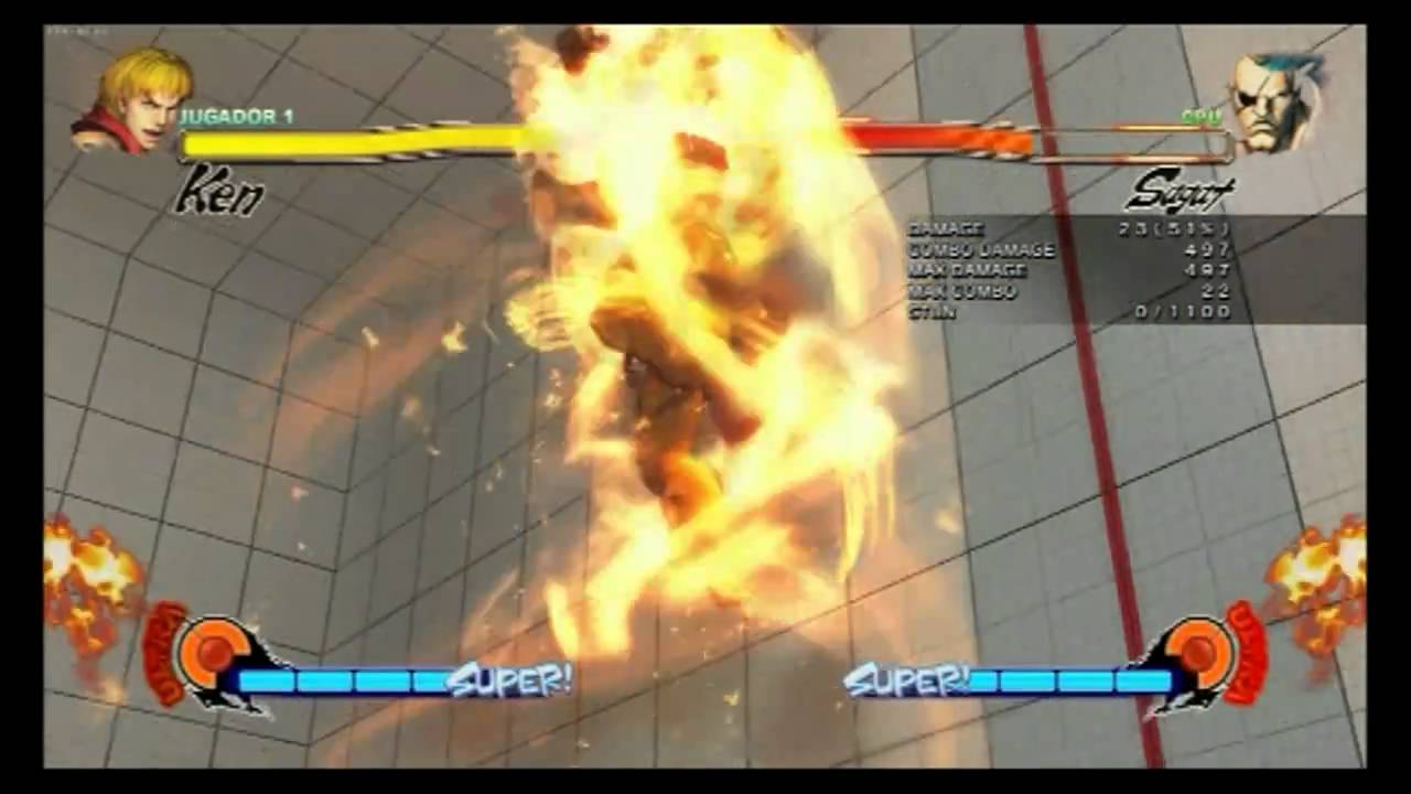 Street Fighter 4 - Ken Shinryuken Setups - YouTube