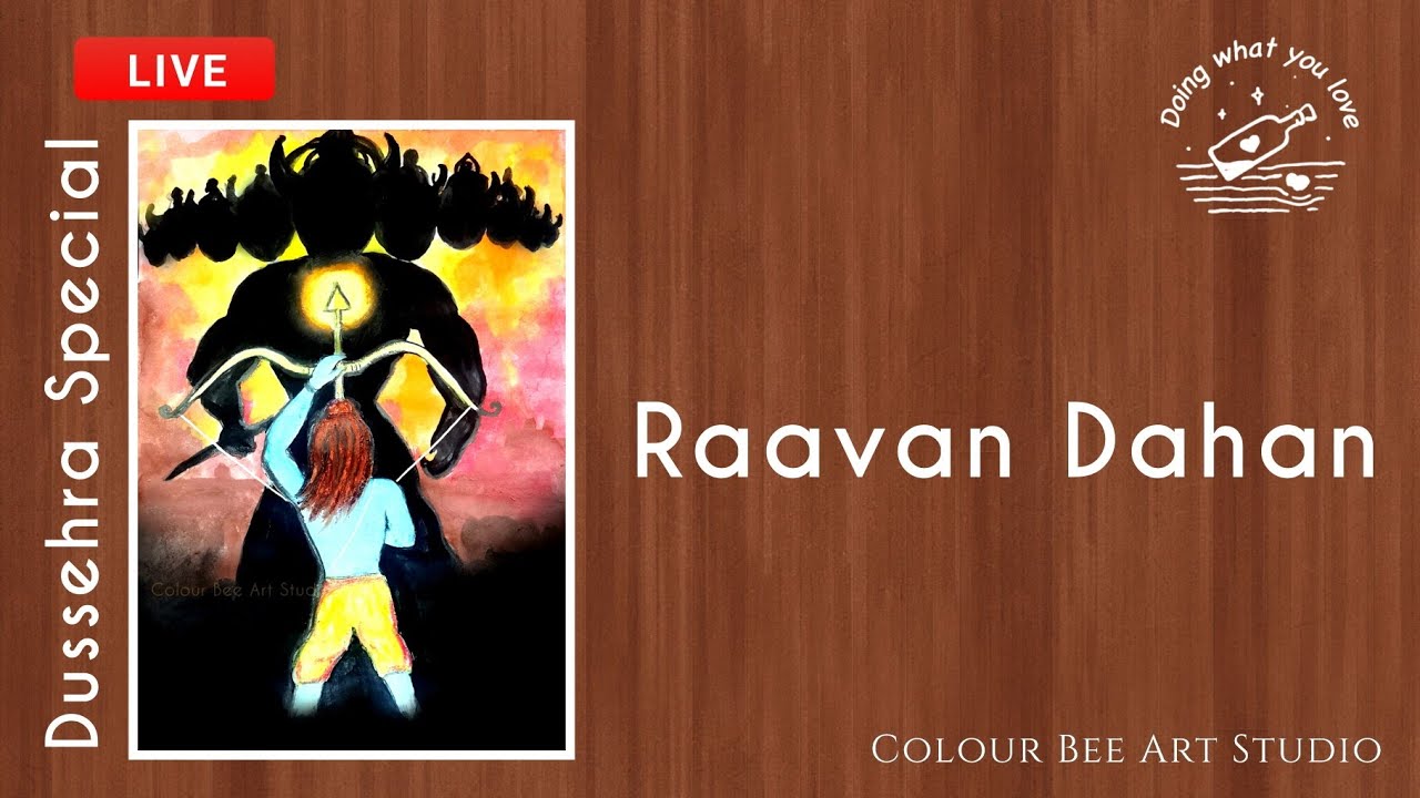 Dussehra Special Raavan Dahan Drawing Session For Kids | Navarathri ...