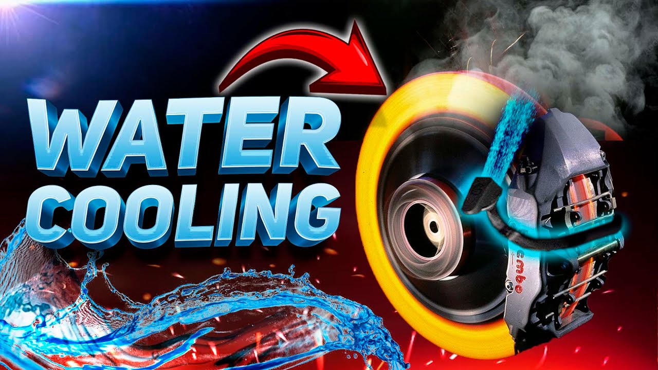 We spray water onto brake rotors for cooling - will it work? - YouTube