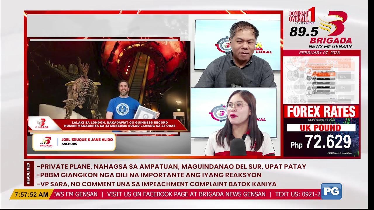 TIRA BRIGADA BALITA LOKAL | FEBUARY 07, 2025 | KAUBAN SI JÒEL EDUQUE UG JANE ALIDO - YouTube