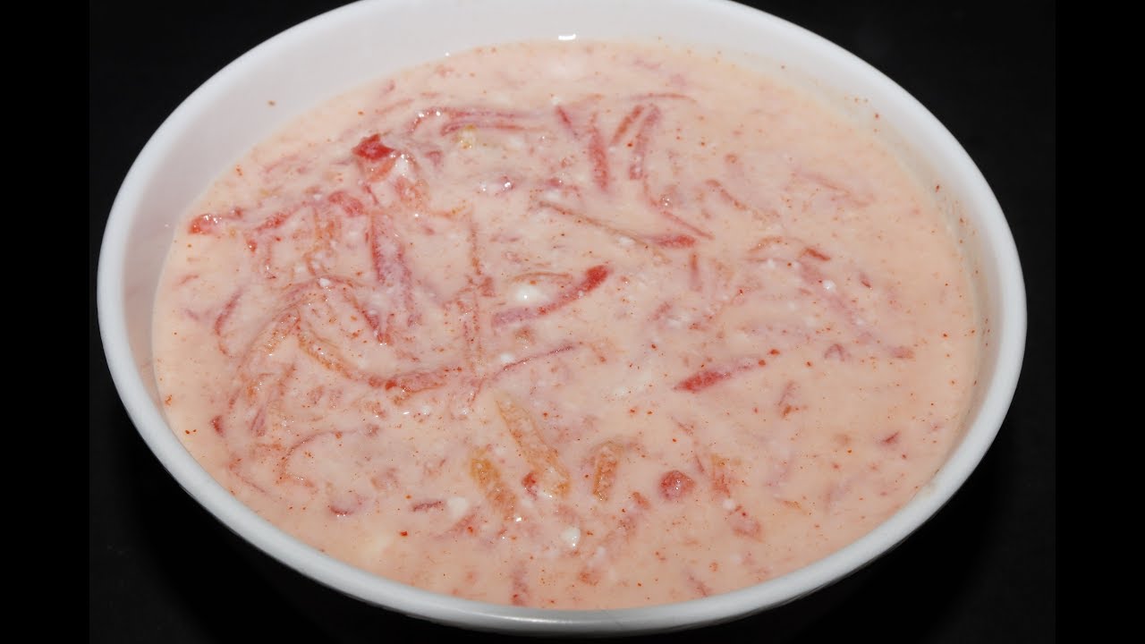 special gajar ka raita | dhungar raita | smoky flavoured gajar raita ...